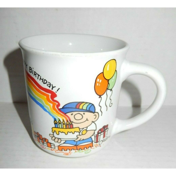Dining | Vintage 1981 Ozzie Coffee Mug Cup Ceramic Happy Birthday ...